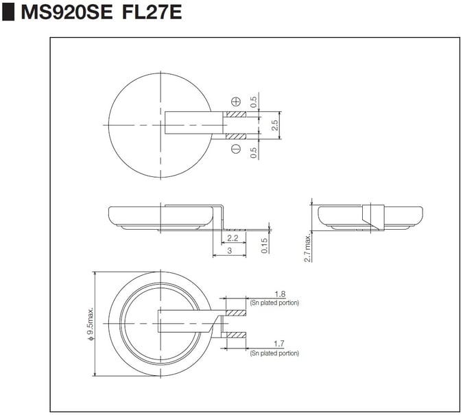 MS920SE | Seiko Instruments Inc. Micro Energy Division